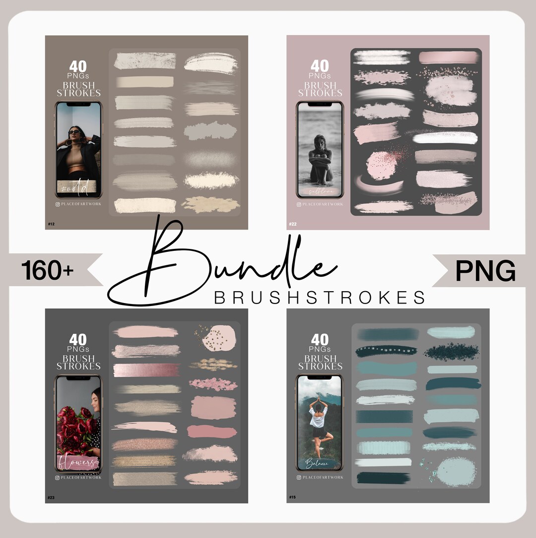 160+ Instagram Story Sticker Brushes (5) Planner Stickers Bundle Xxl ...