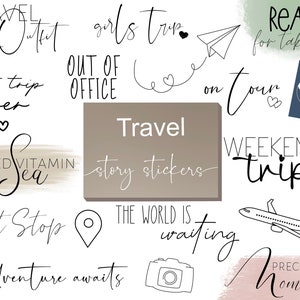 160 Instagram Story Sticker travel Holiday summer | Etsy