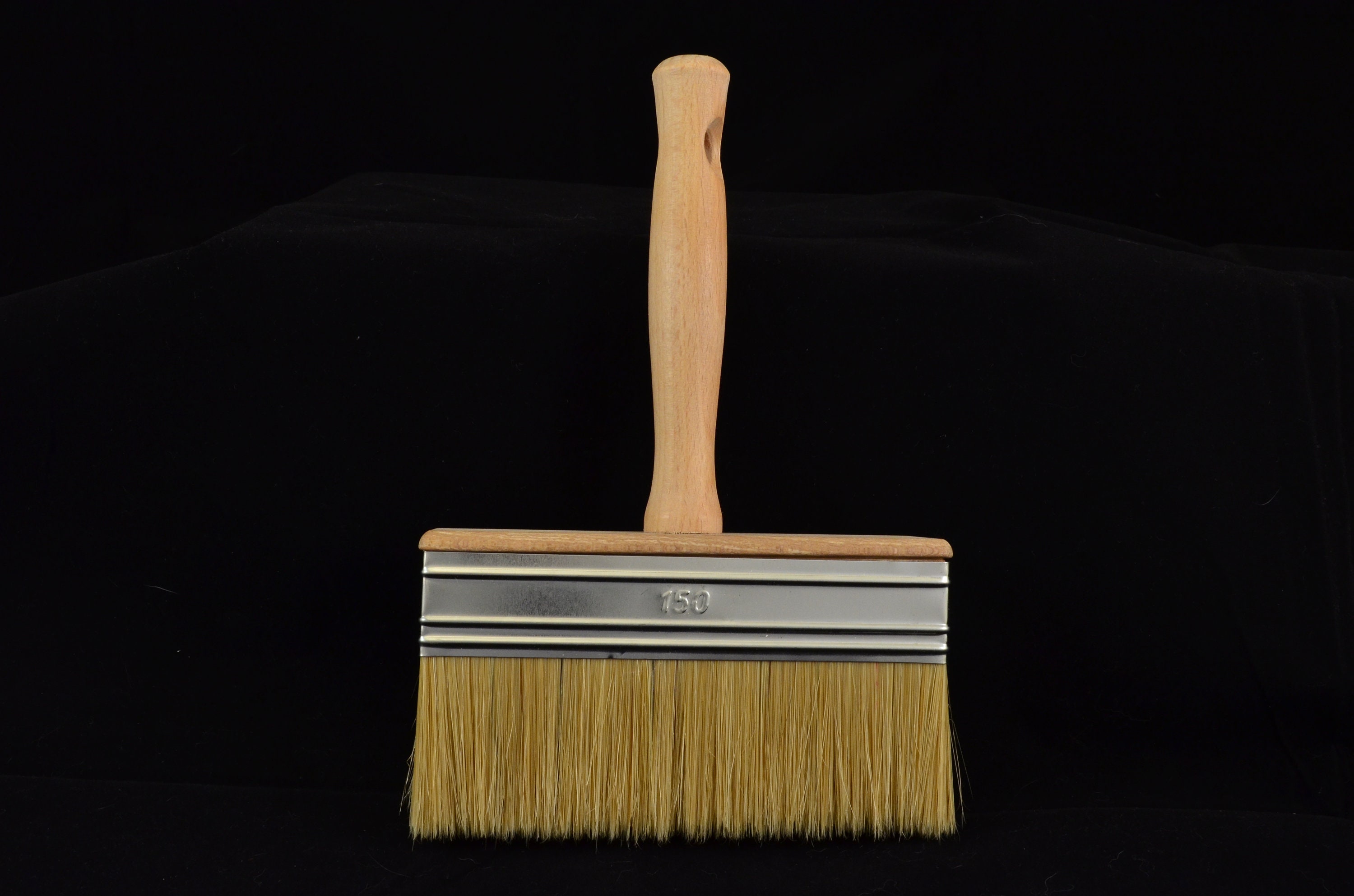 Pure Bristle Block Brush: Handmade Wooden Handle, Masonry & Wallpaper ...