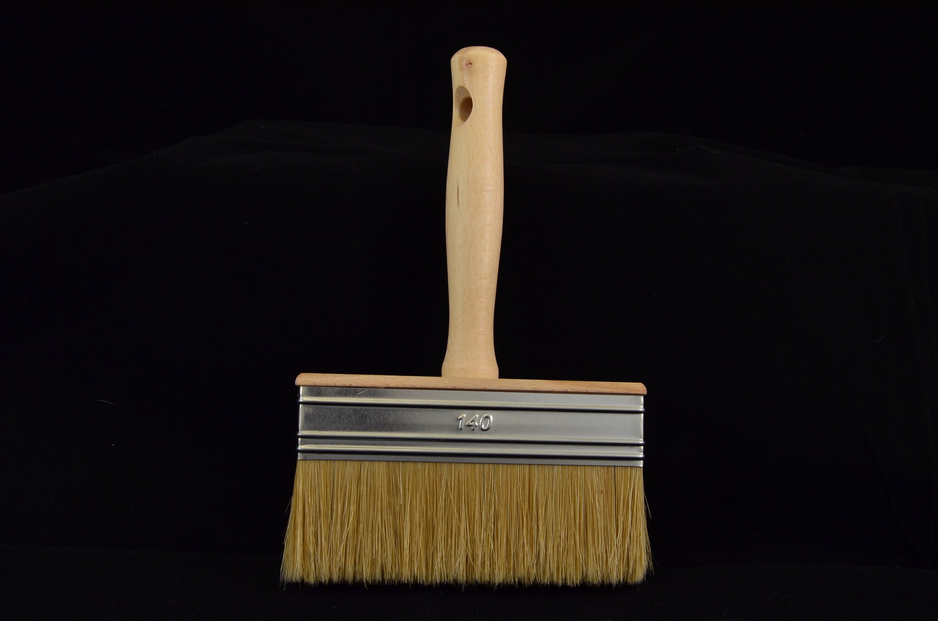 Pure Bristle Block Brush: Handmade Wooden Handle, Masonry & Wallpaper ...