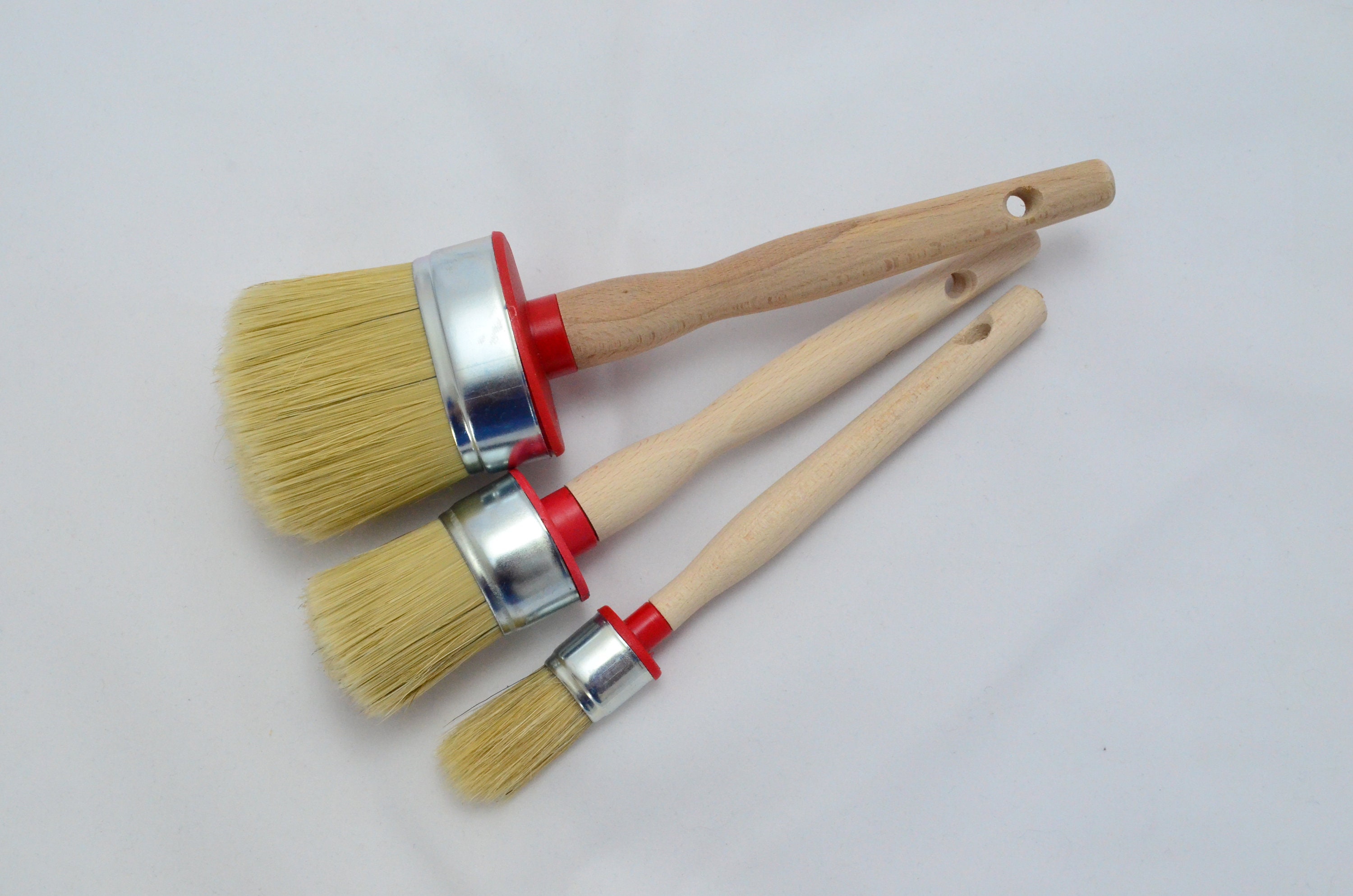 60 35 20 OVAL Paint Brush Set of Three. Shabby Chic Chalk Paint. Pure ...