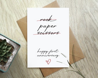 Happy Anniversary Card Rock You Rock My World Happy - Etsy