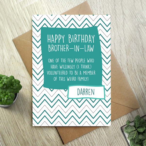 Funny Sister in Law Birthday Cards - Etsy