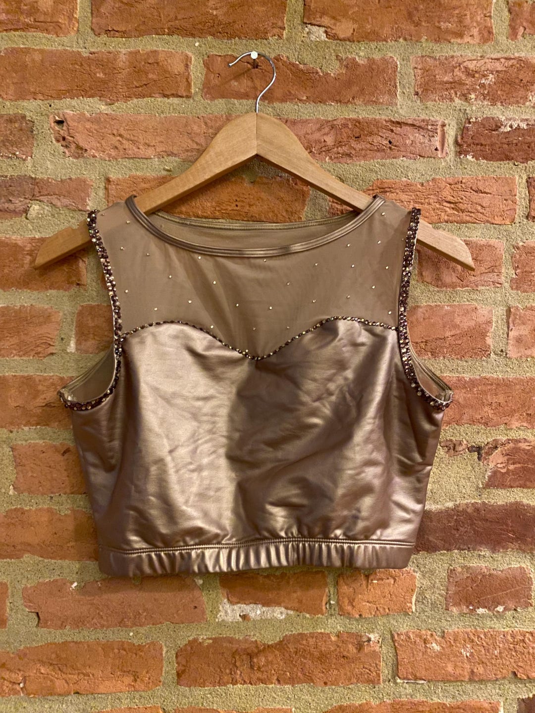Blingin’ Brown/tan Costume Top! - Etsy