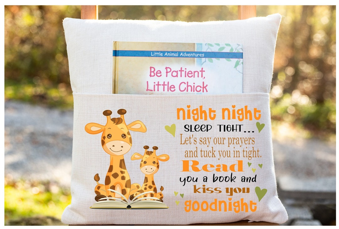Giraffe Night Night Pocket Pillow - Sublimation PNG - Etsy