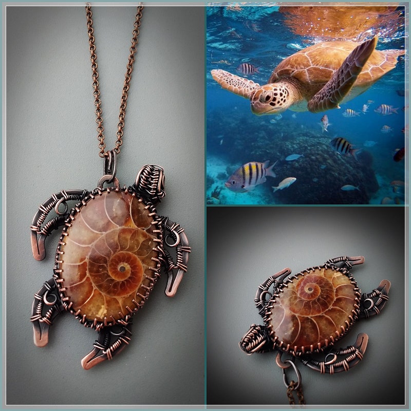 Sea Turtle Necklace - Etsy