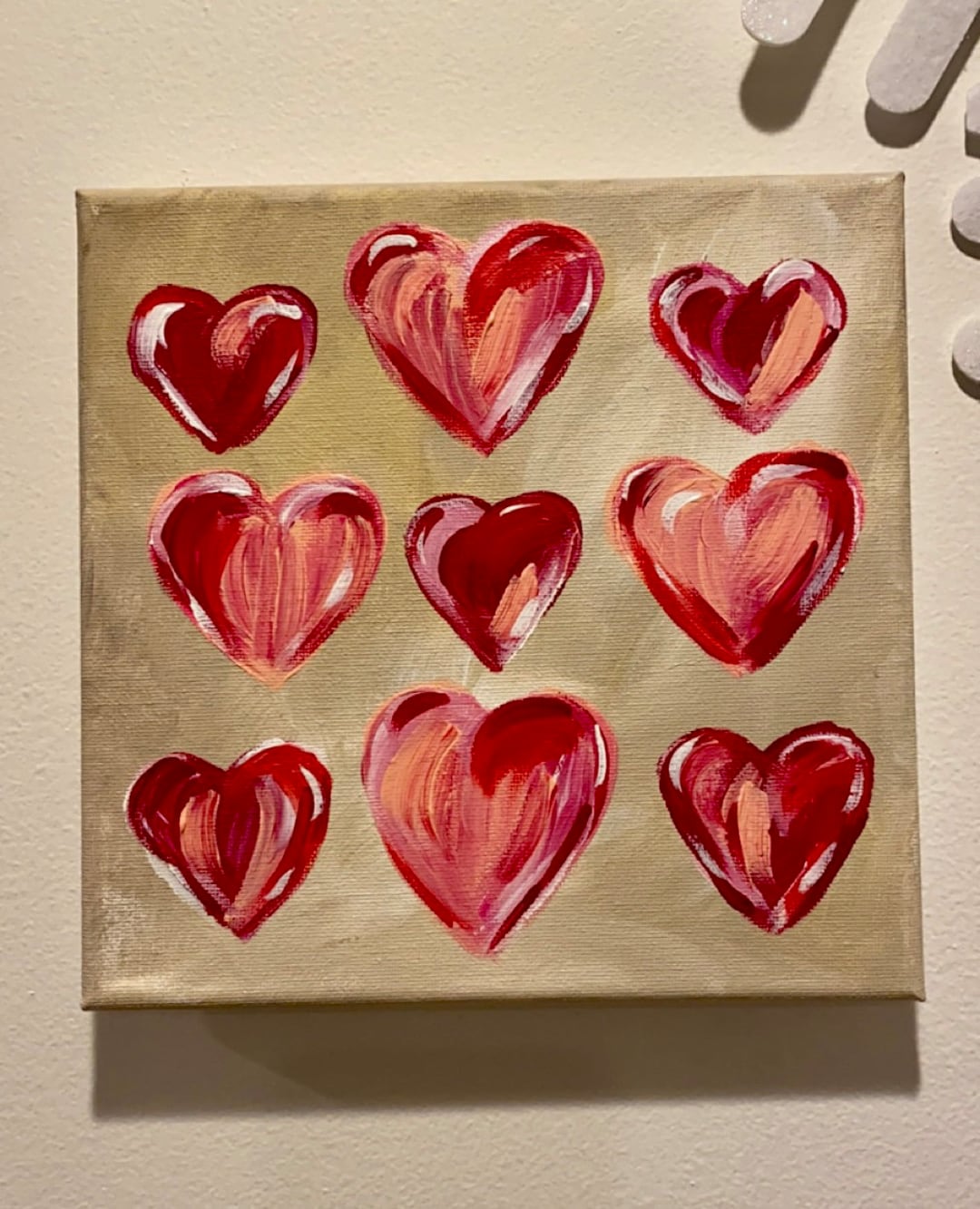 Valentines Acrylics Painting - Etsy