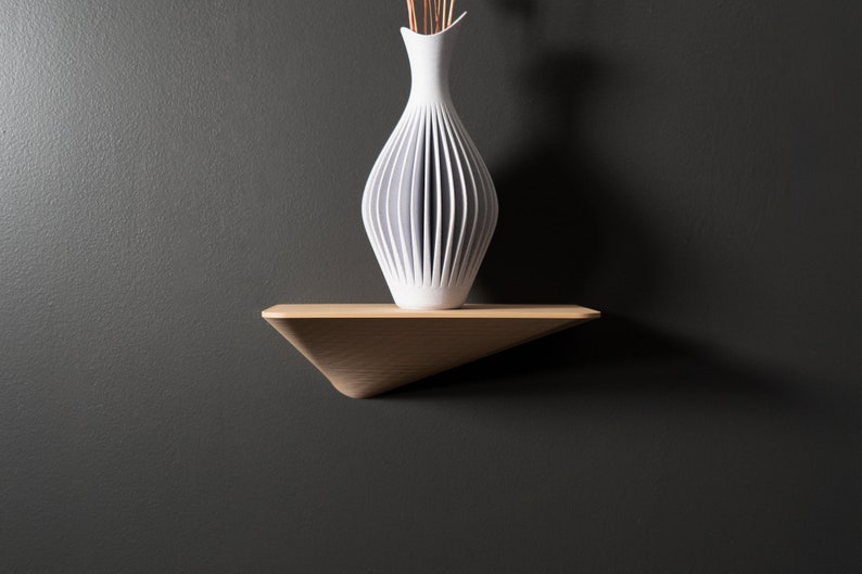 Asymetric 3D Printed Floating Shelf for Planters and Pots the Asyshelf ...
