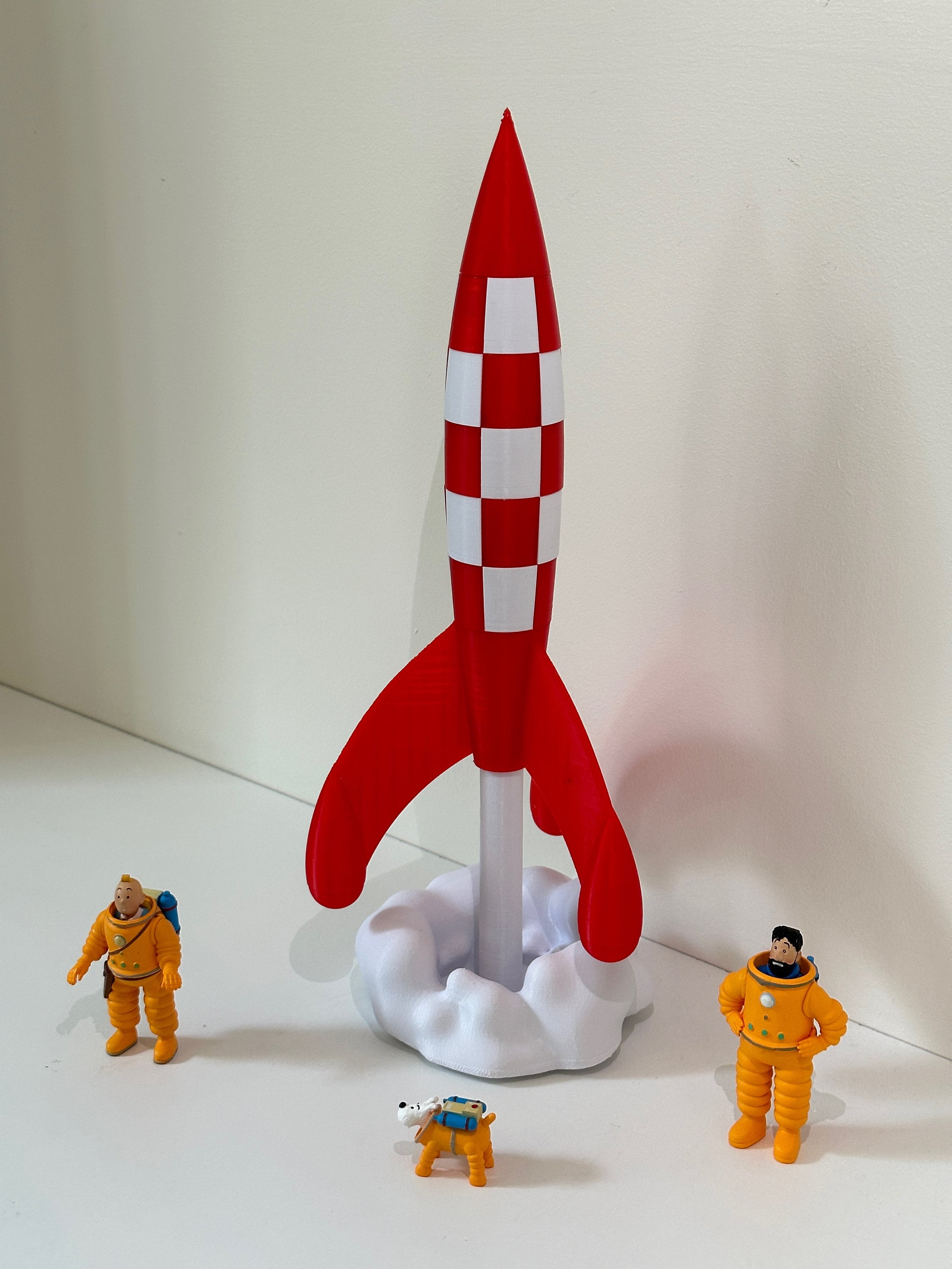 Exquisite 3D Printed Tintin Rocket Replica - Etsy