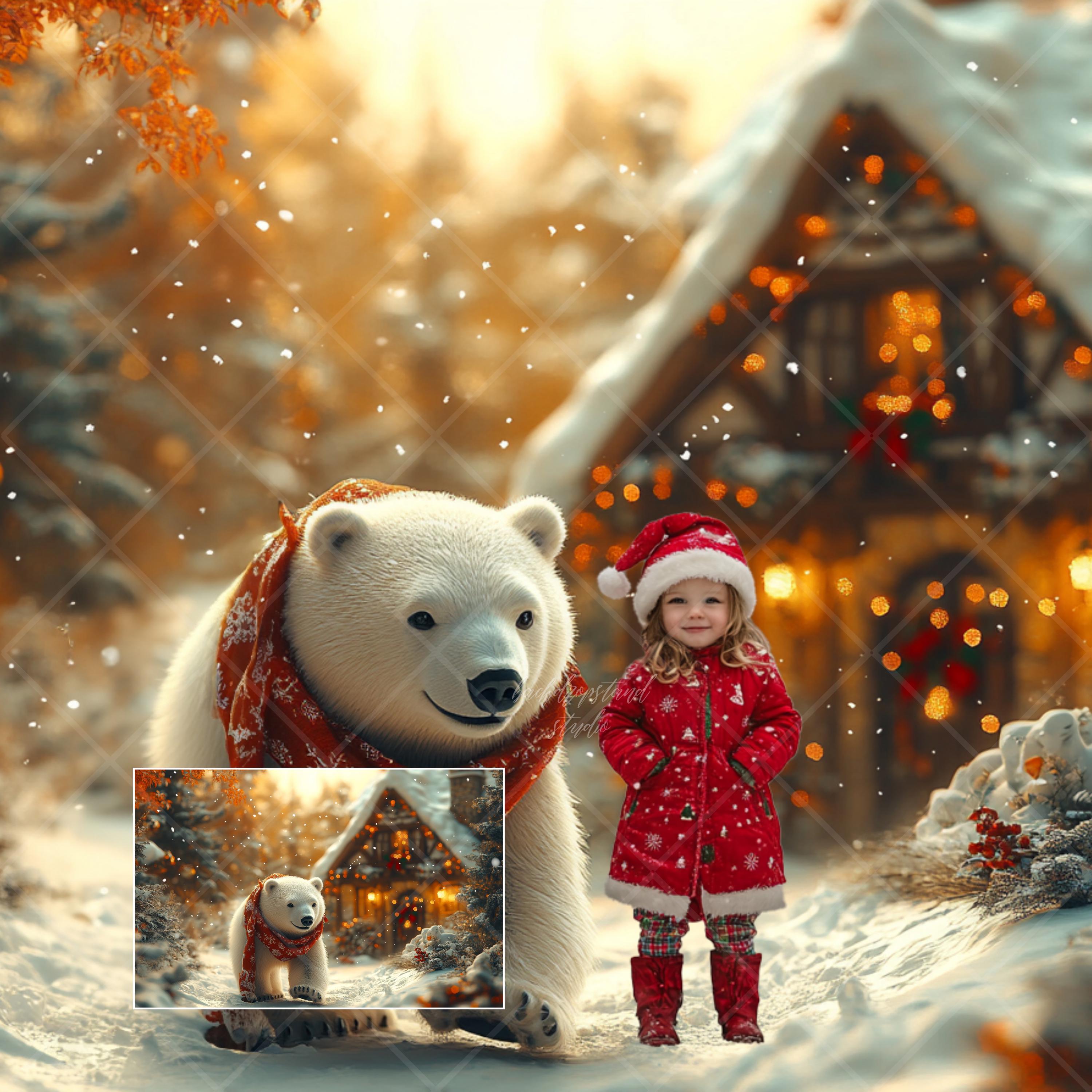 Magical Christmas Digital Backdrop Photo Composite, Fantasy Downloads ...