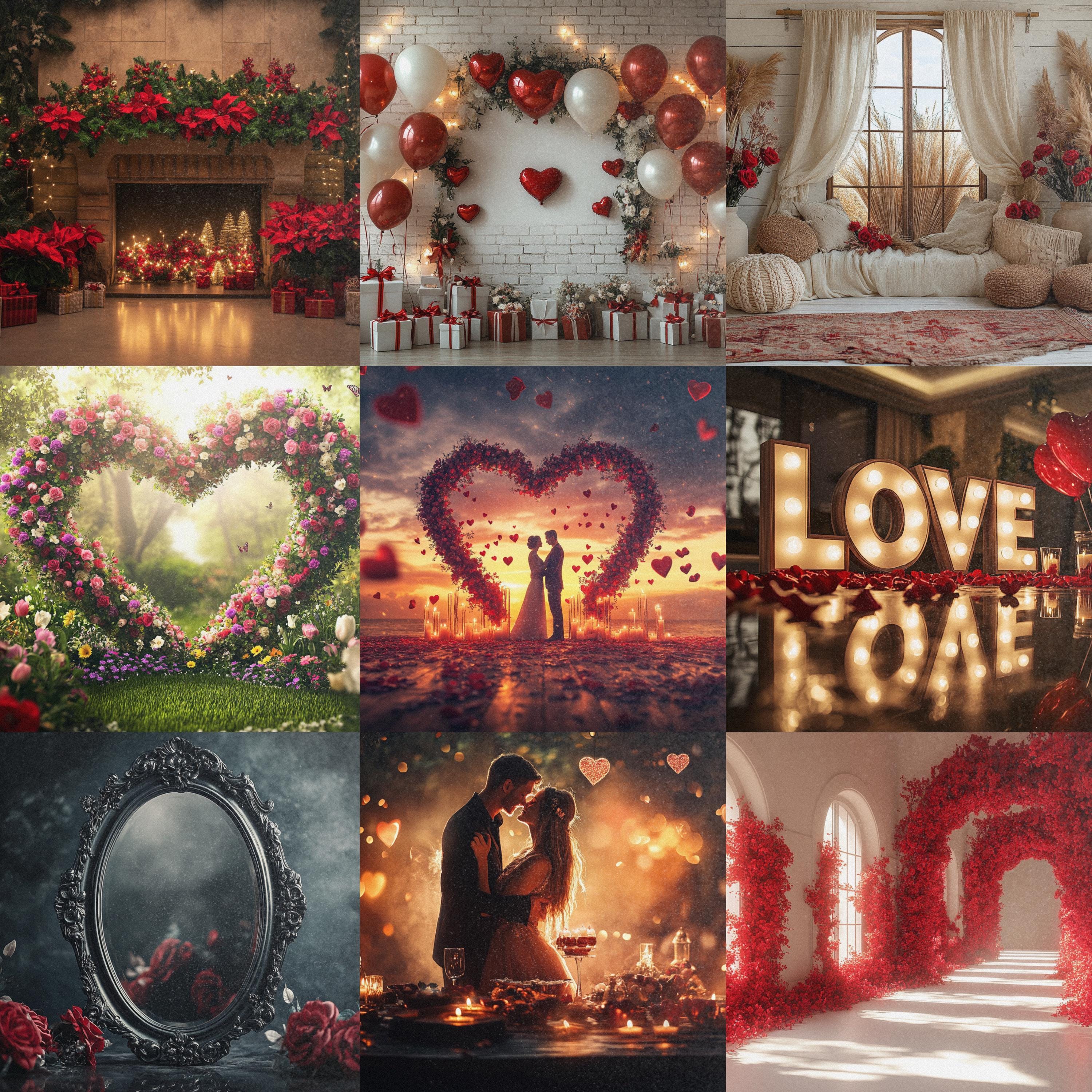 300 Valentine's Day Backdrop - Romantic Photo Backgrounds for Love ...