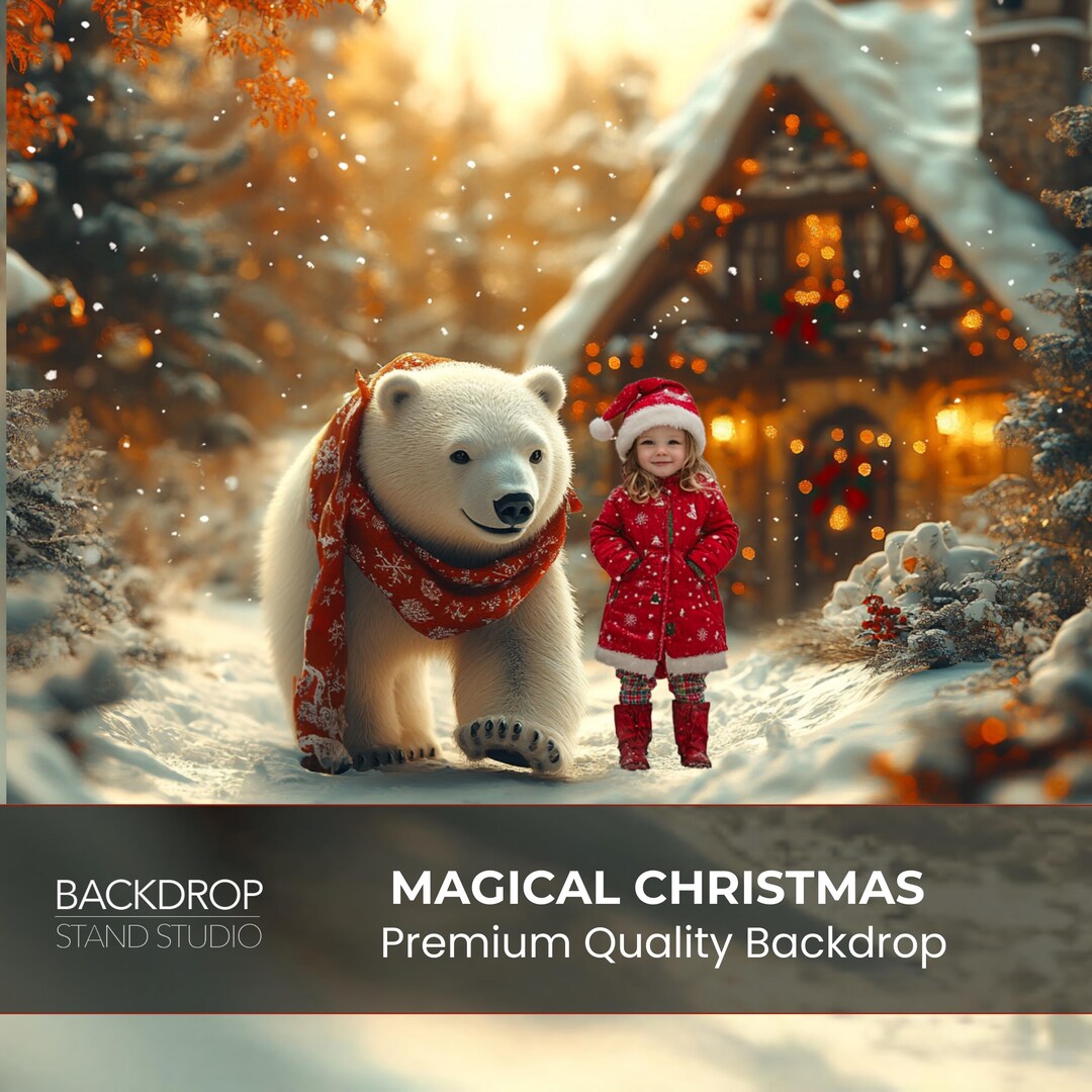 Magical Christmas Digital Backdrop Photo Composite, Fantasy Downloads ...