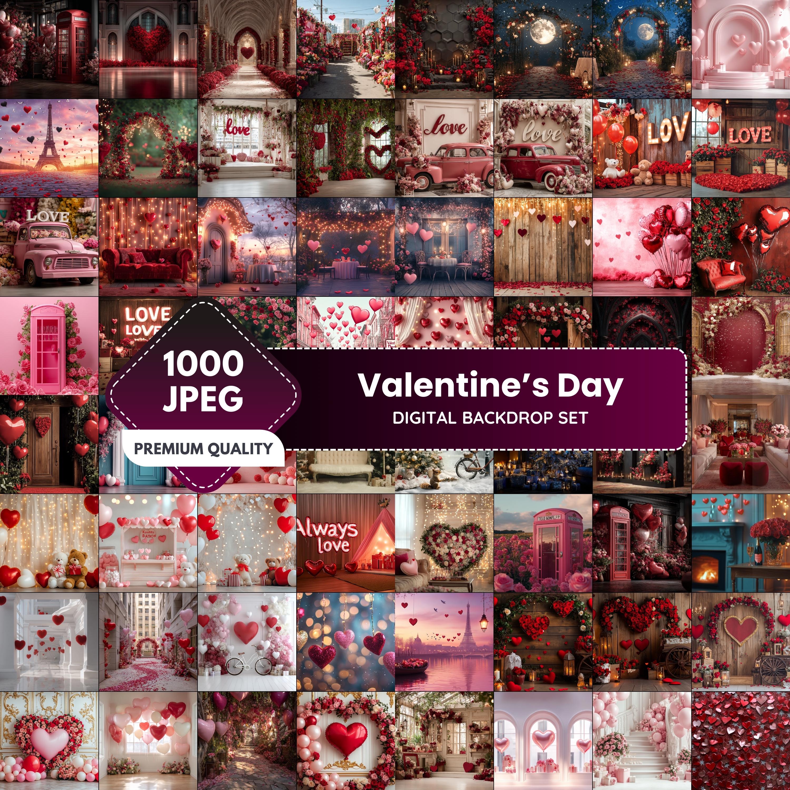 1000+ Valentine's Day Backdrop - Romantic Photo Backgrounds for Love ...