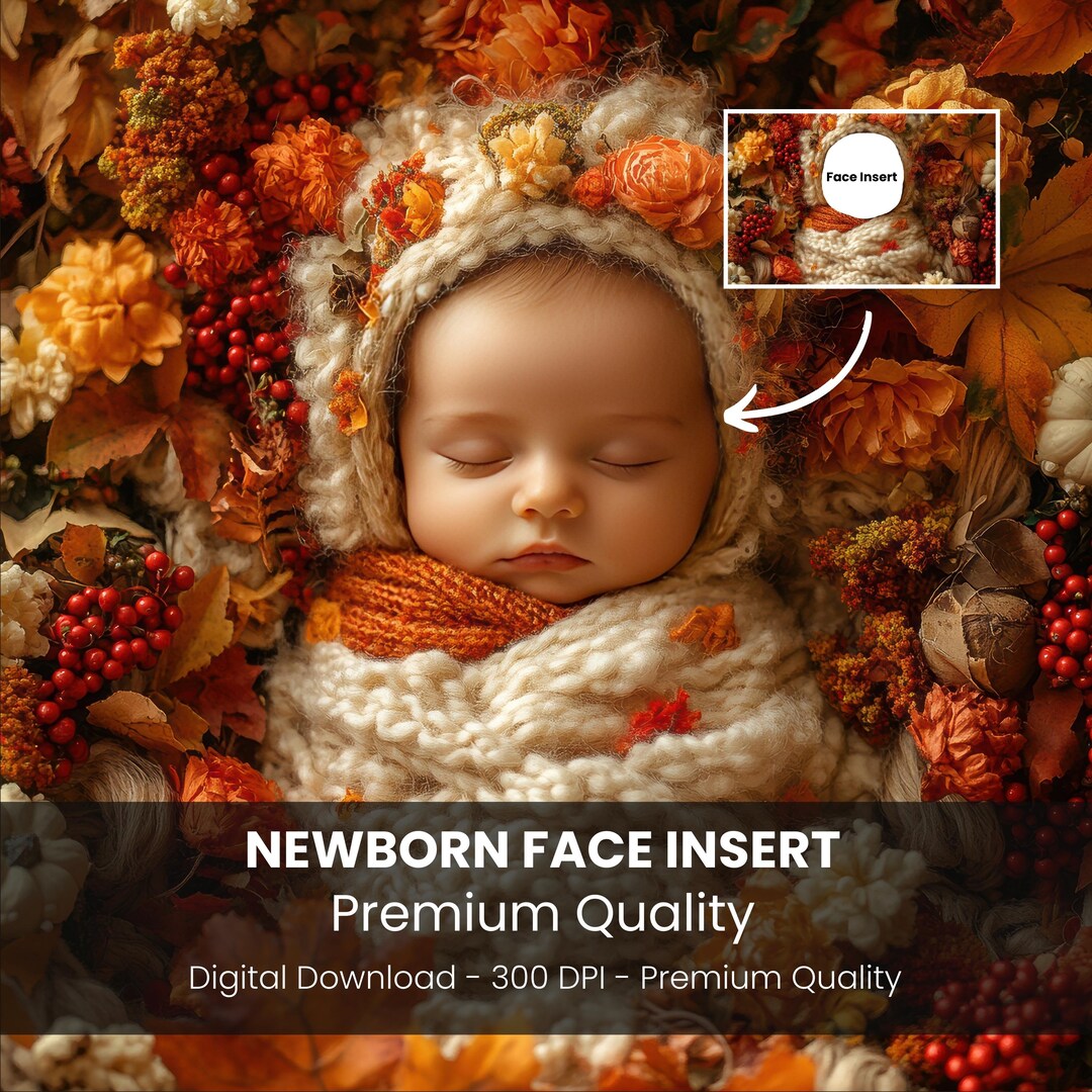 Newborn Digital Backdrop | Baby Brown Background for Autumn | PNG Baby ...