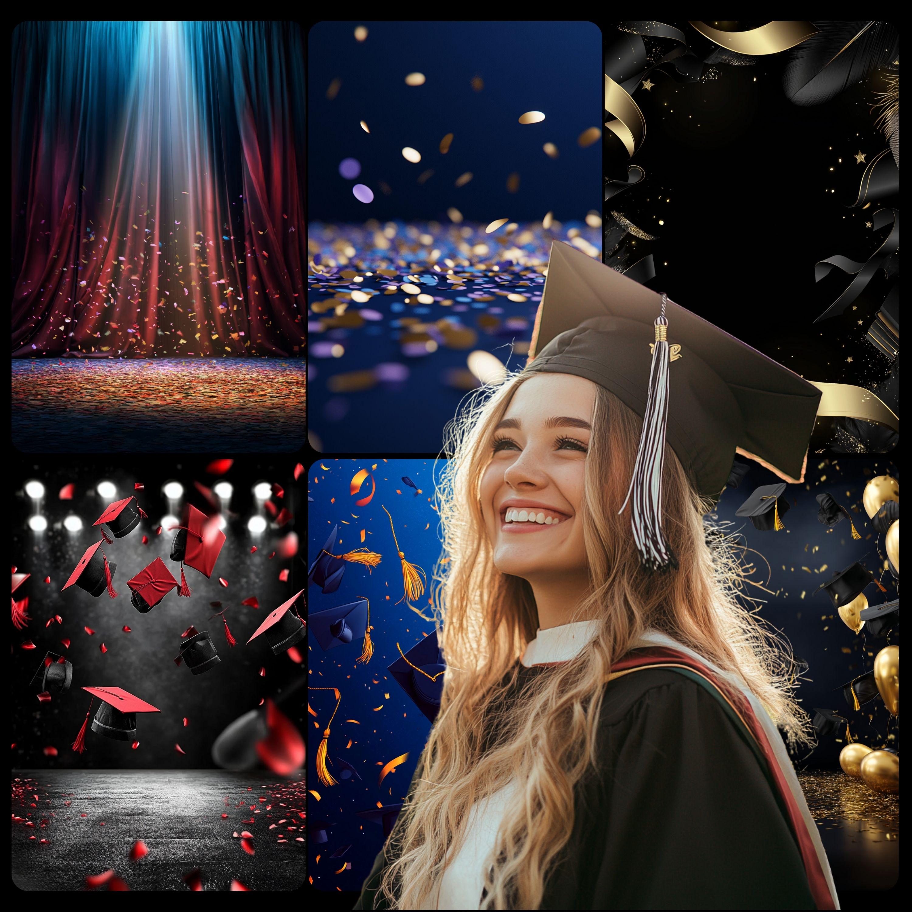88 Graduation Photography Backdrops: Senior Portrait Backgrounds (PNG ...