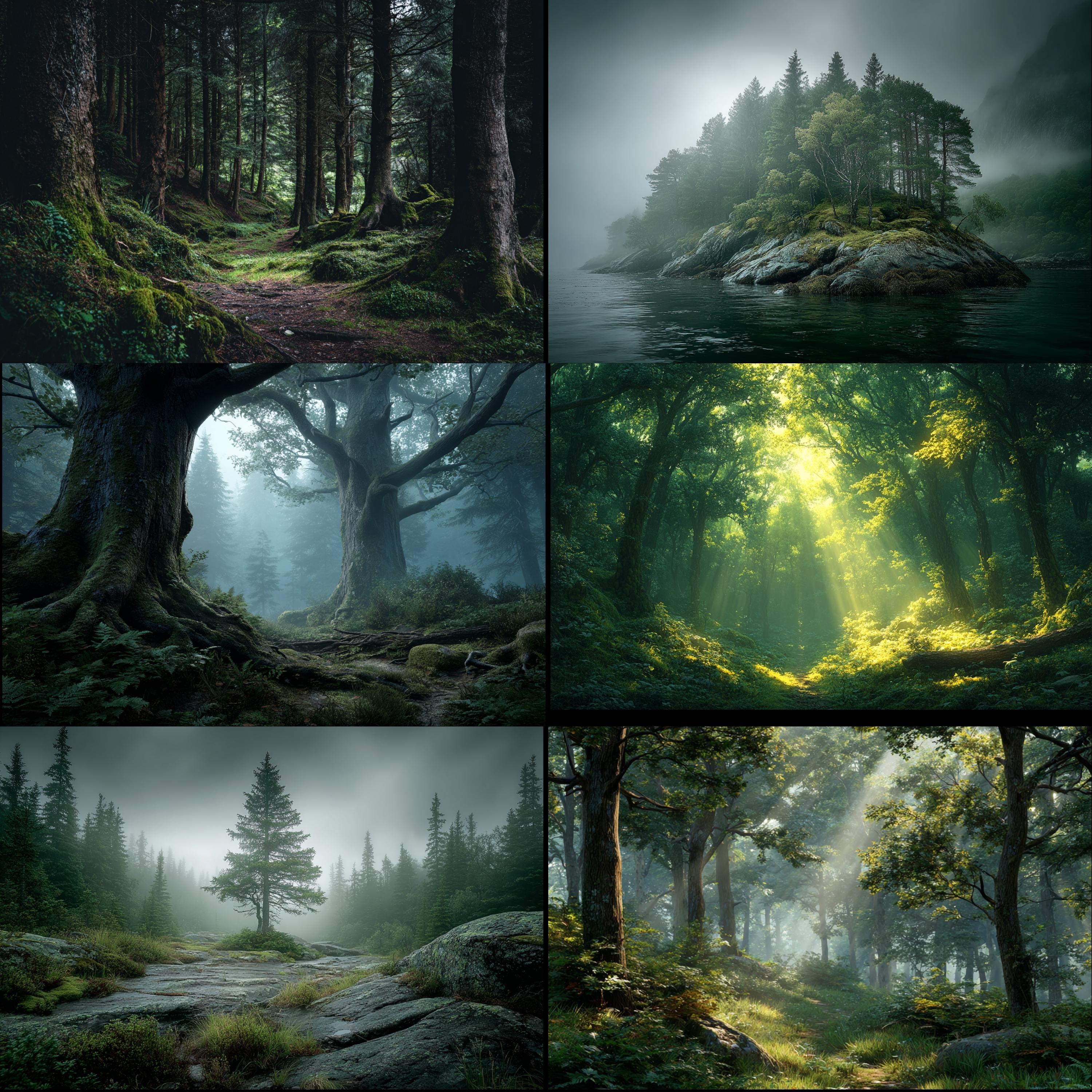 Deep Forest Backdrop, 200 Forest Photography Backdrops: Summer Greenery ...