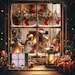 Christmas Window Overlay Snowy Window Overlays for Winter Decor Winter ...