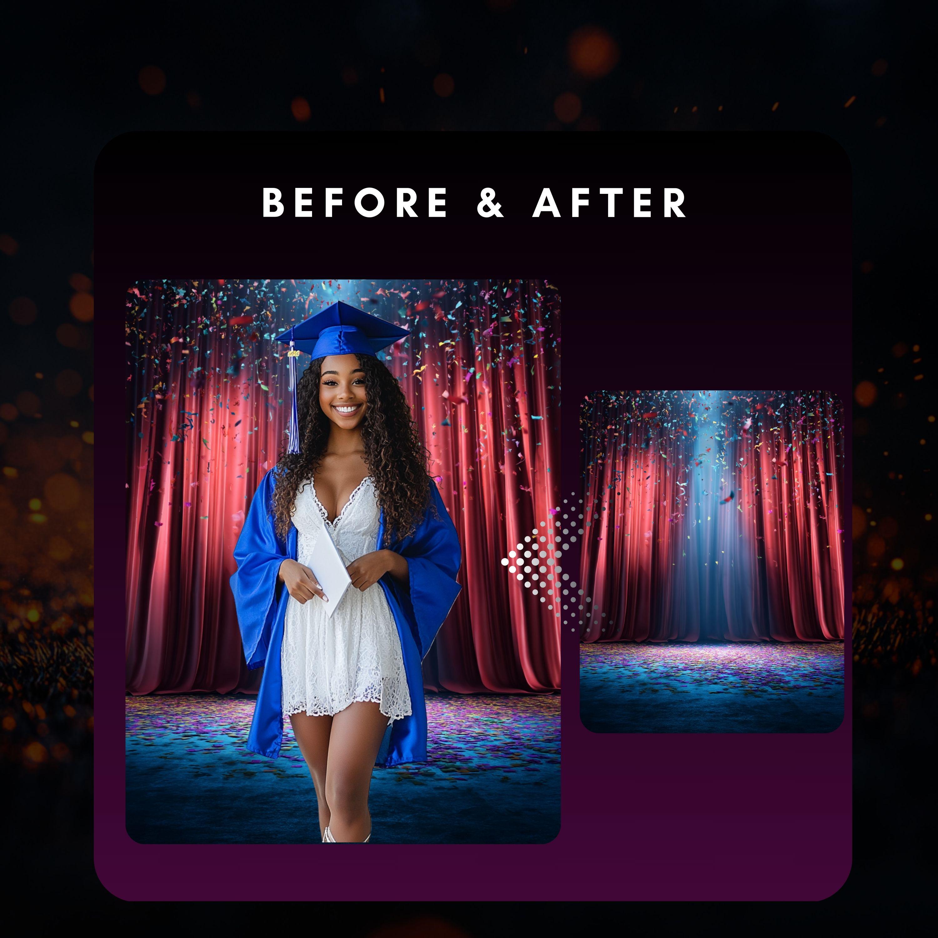 88 Graduation Photography Backdrops: Senior Portrait Backgrounds (PNG ...