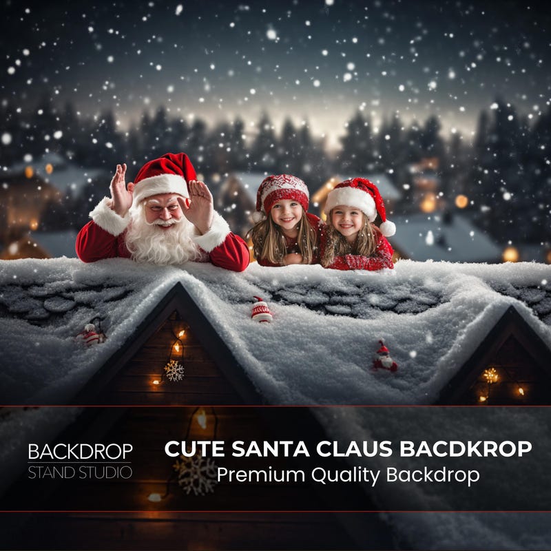 Santa Backdrop - Etsy