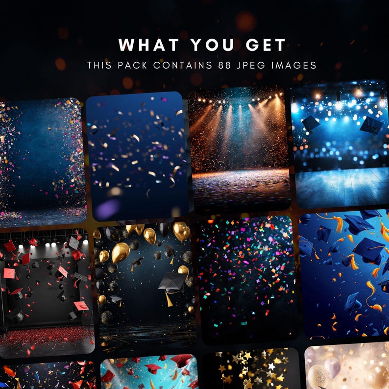 88 Graduation Photography Backdrops: Senior Portrait Backgrounds (PNG ...