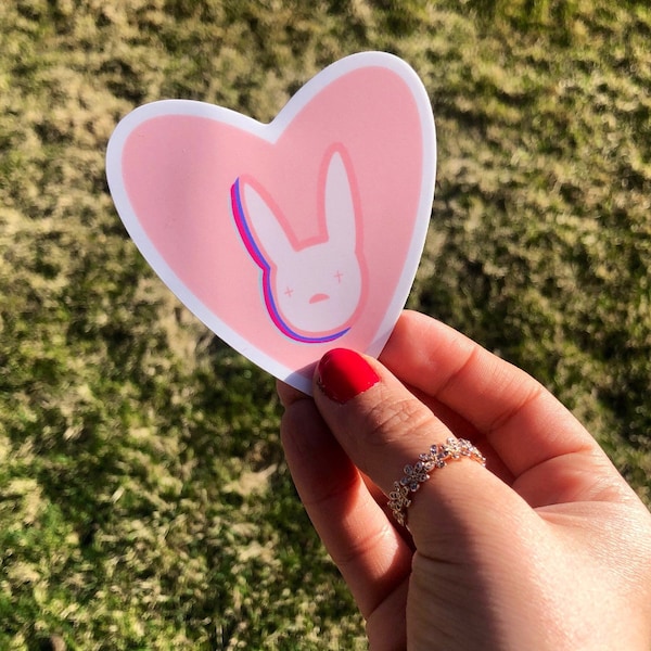 Bad Bunny Logo Heart - Etsy