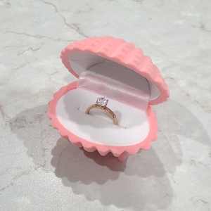 Clam Shell Ring Box | Gift Box | Jewelry Box | Proposal Box | Ring Box ...