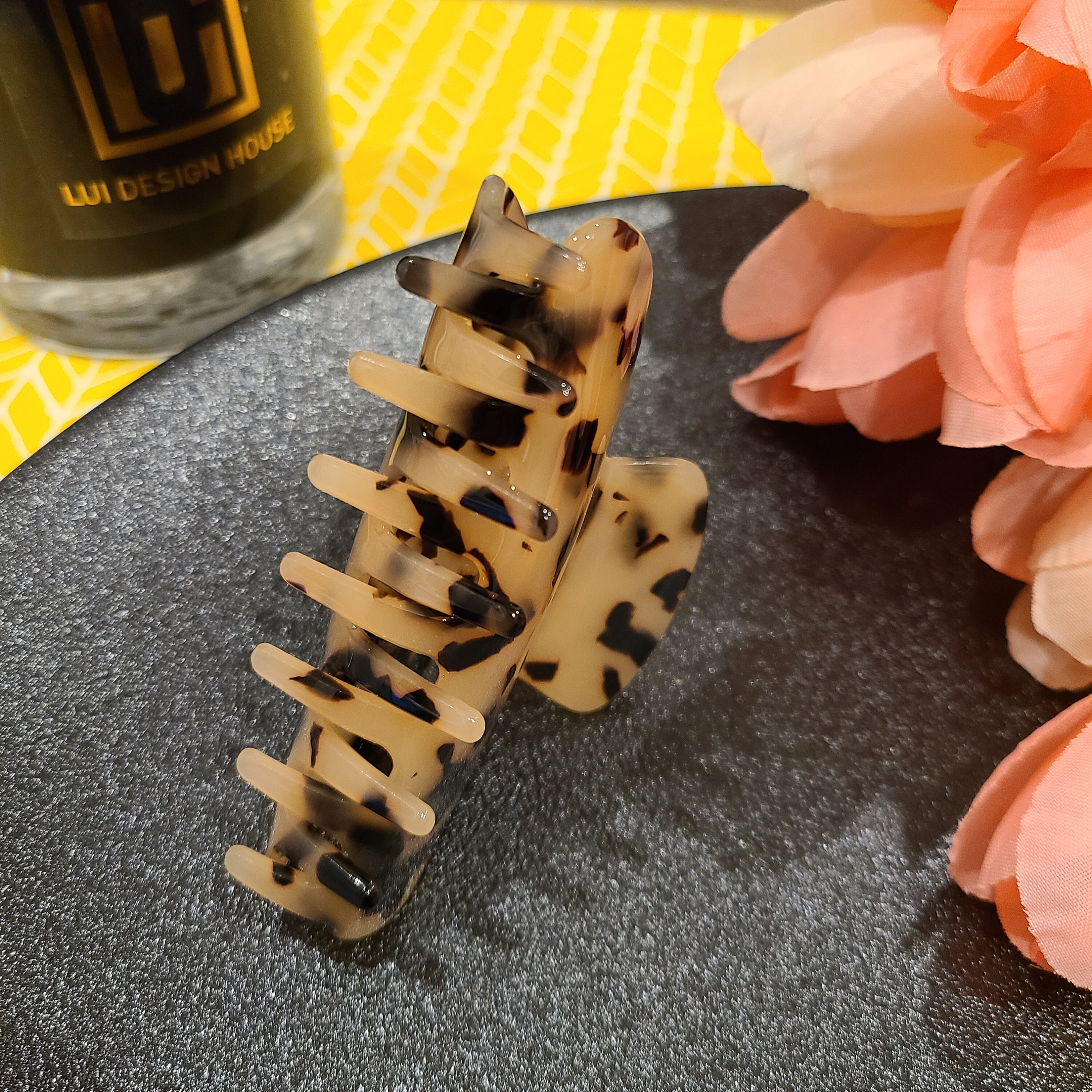 Light Tortoise Medium Acetate Tortoise Shell Jaw Hair Clip | Etsy