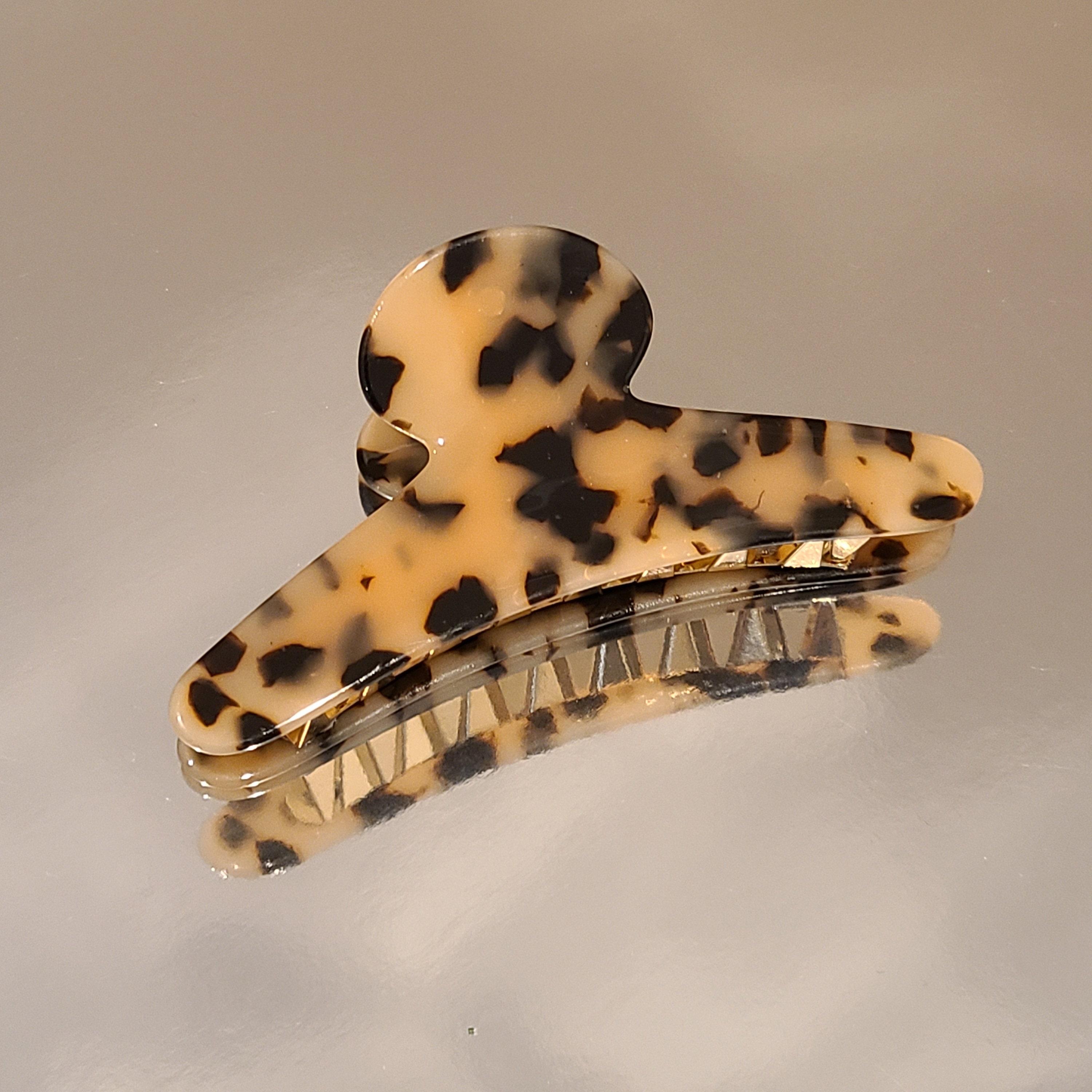 French Hair Claw Large Tortoise Shell Acetate Jaw Clip | Etsy