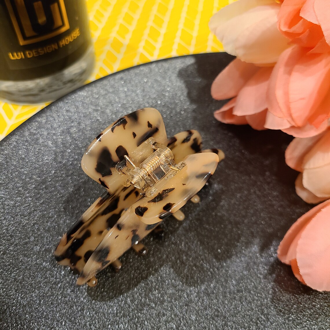 Light Tortoise Medium Acetate Tortoise Shell Jaw Hair Clip - Etsy