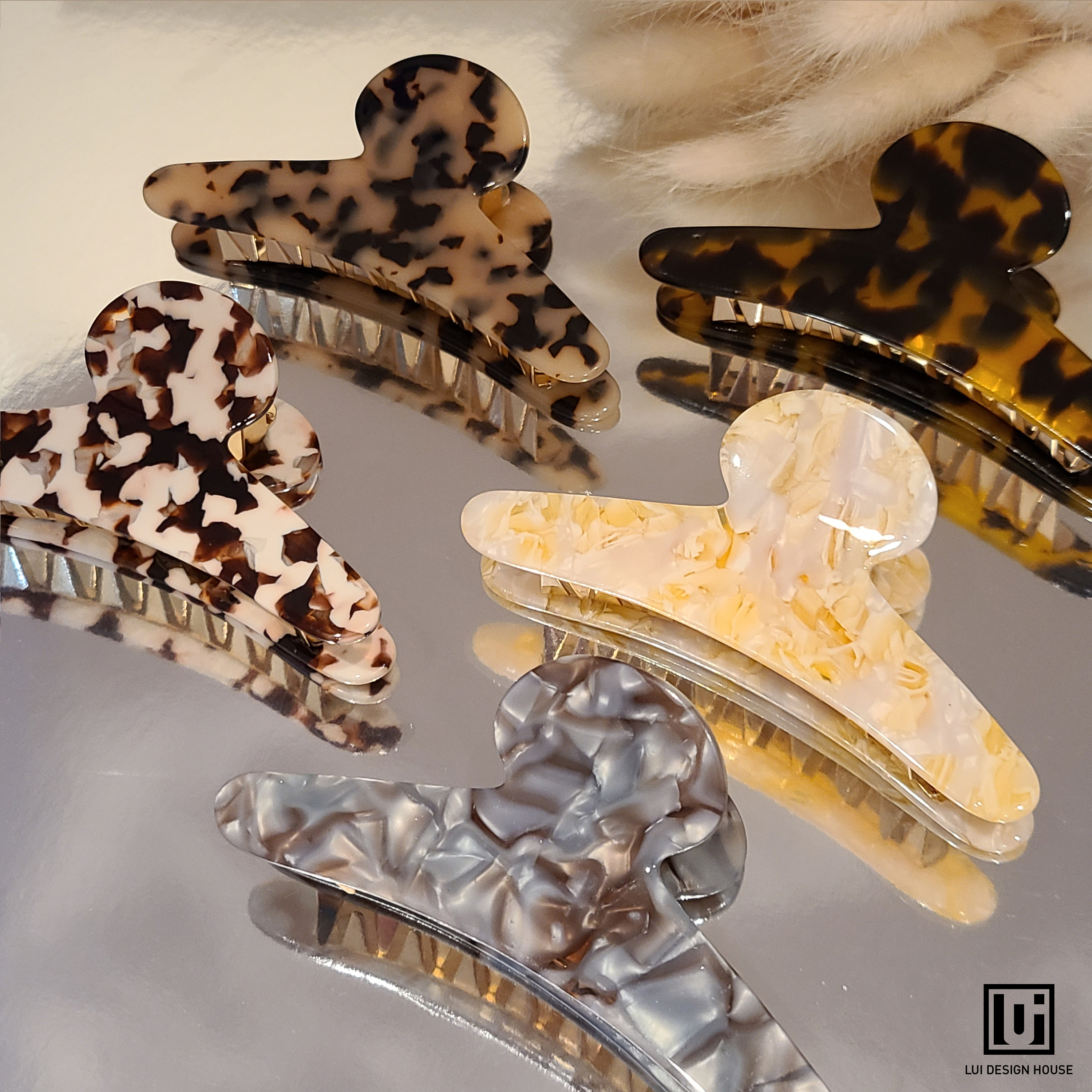 French Hair Claw Large Tortoise Shell Acetate Jaw Clip - Etsy