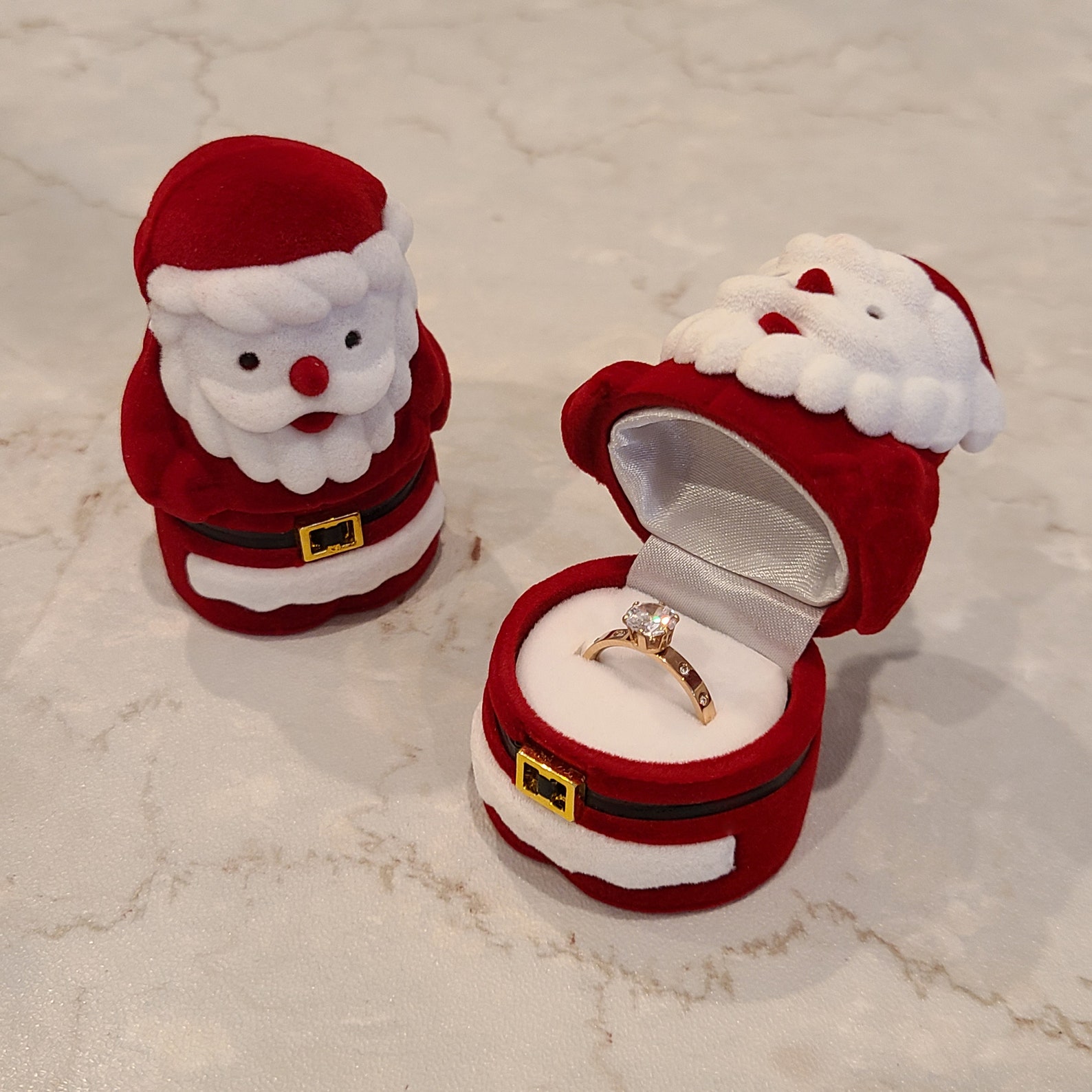 Santa Ring Box Gift Box Jewelry Box Proposal Box Ring - Etsy