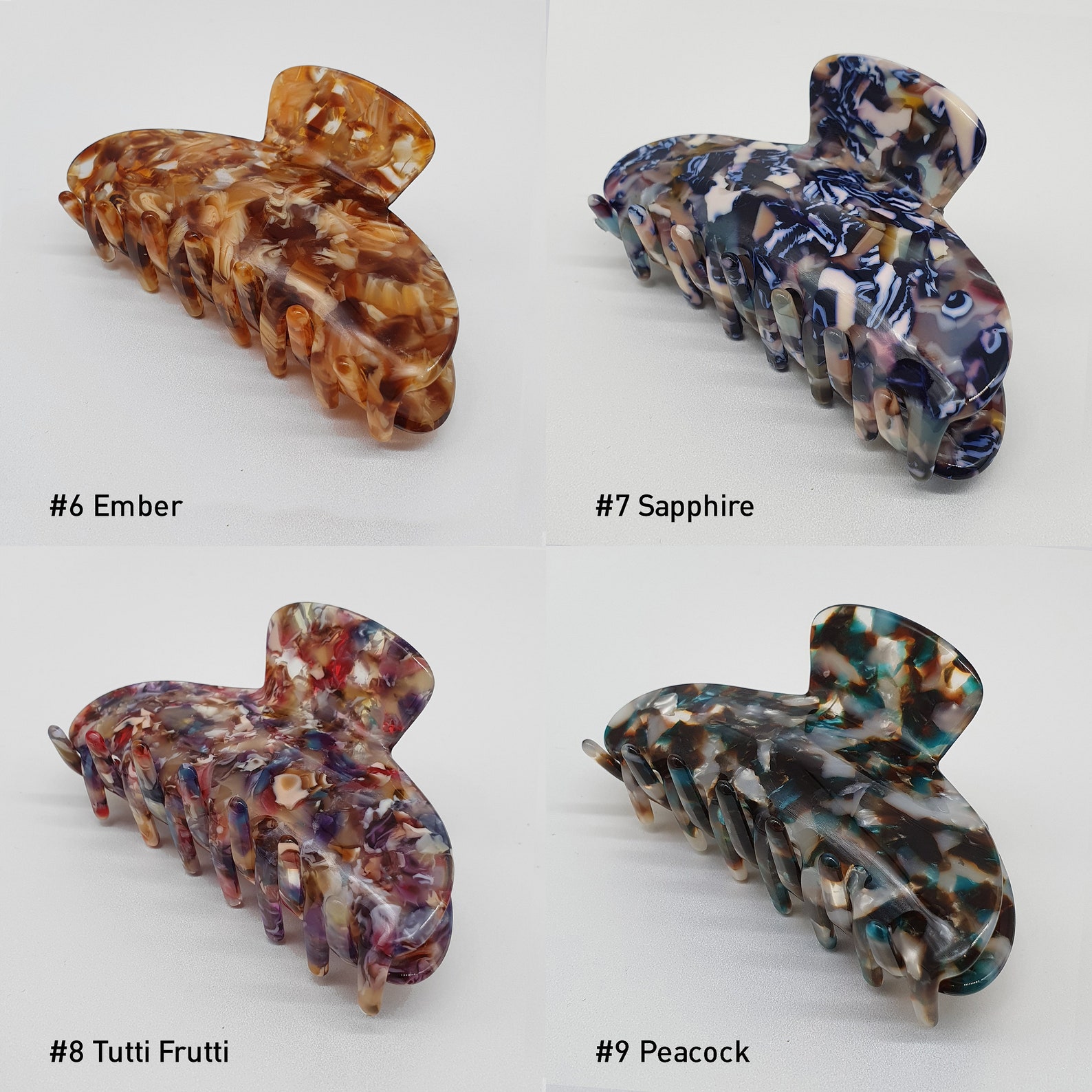 Light Tortoise Medium Acetate Tortoise Shell Jaw Hair Clip | Etsy