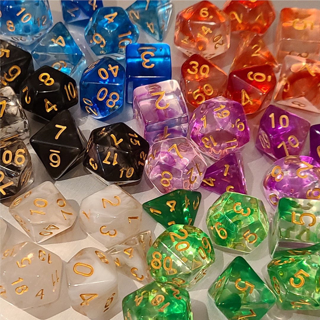 Jelly Series Dice Set | 7 Polyhedral Dice | Dungeons and Dragons | DND ...
