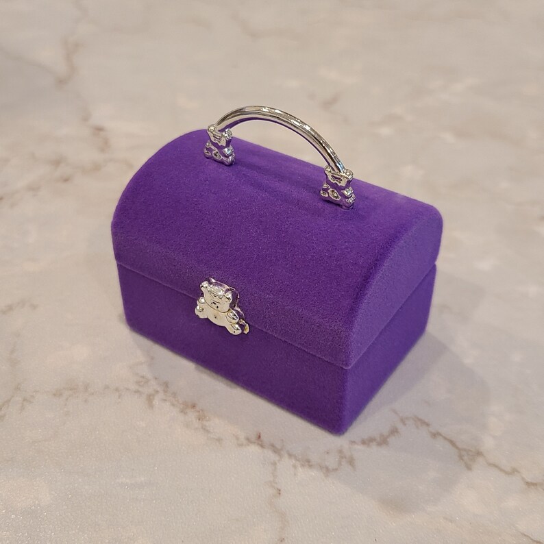 Purple Chest Ring Box Gift Box Jewelry Box Proposal Box - Etsy
