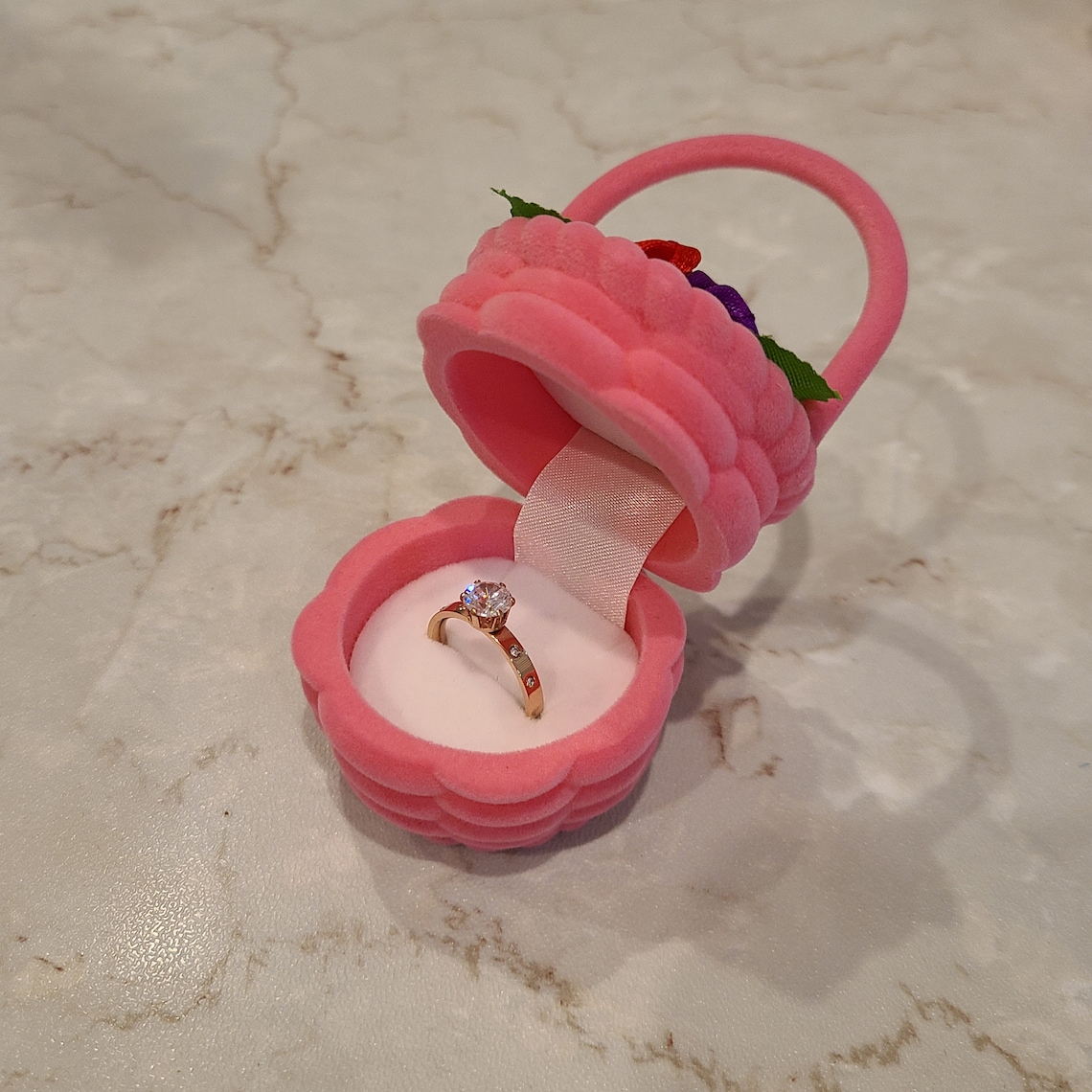 Flower Basket Ring Box Gift Box Jewelry Box Proposal Box - Etsy