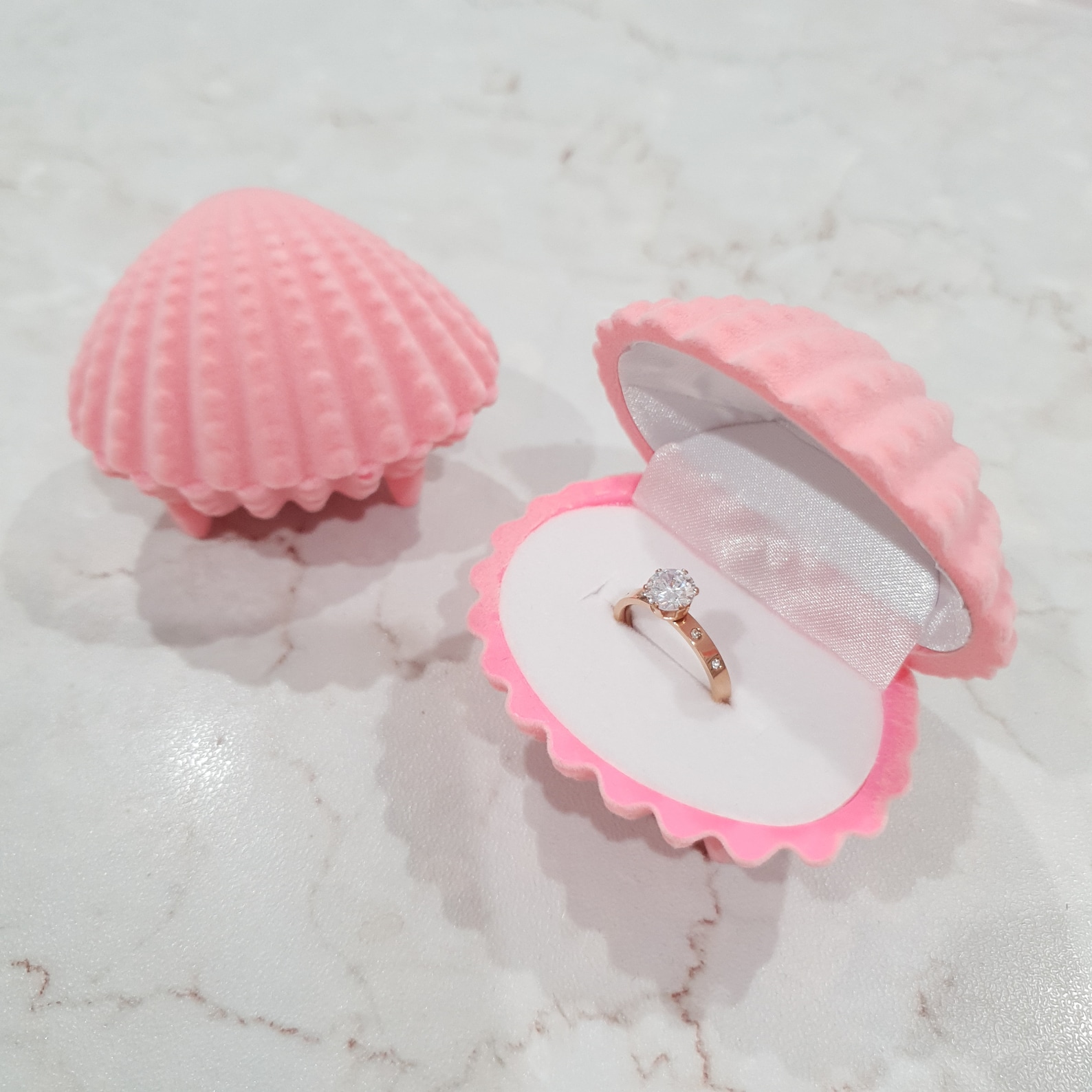 Clam Shell Ring Box Gift Box Jewelry Box Proposal Box - Etsy