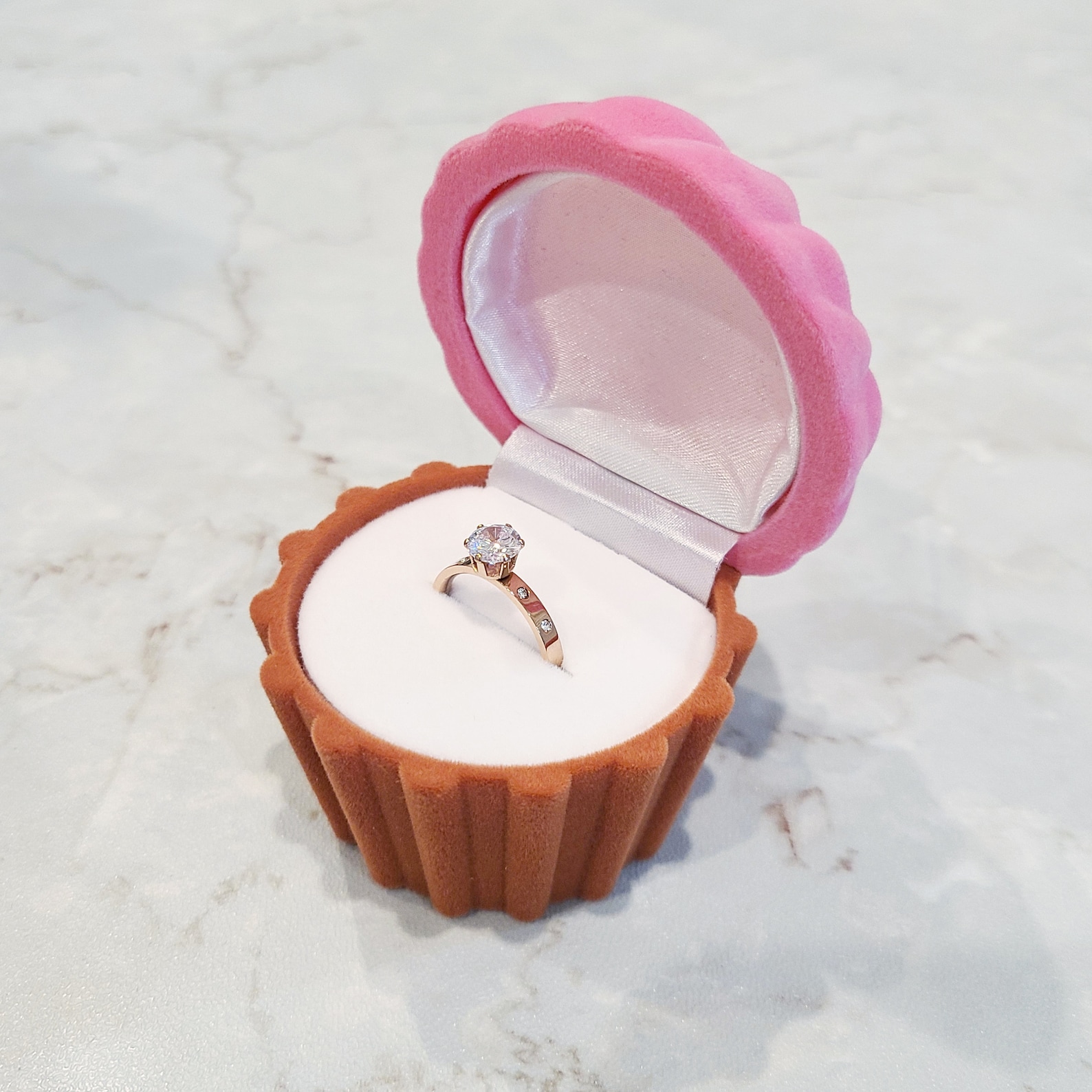 Cupcake Ring Box Gift Box Jewelry Box Proposal Box - Etsy