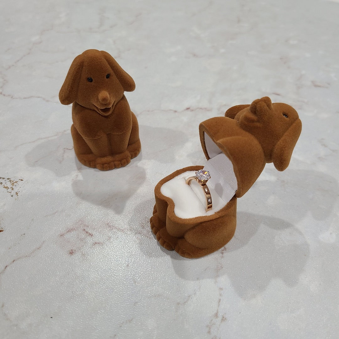 Dog Ring Box | Gift Box | Jewelry Box | Proposal Box | Ring Box ...
