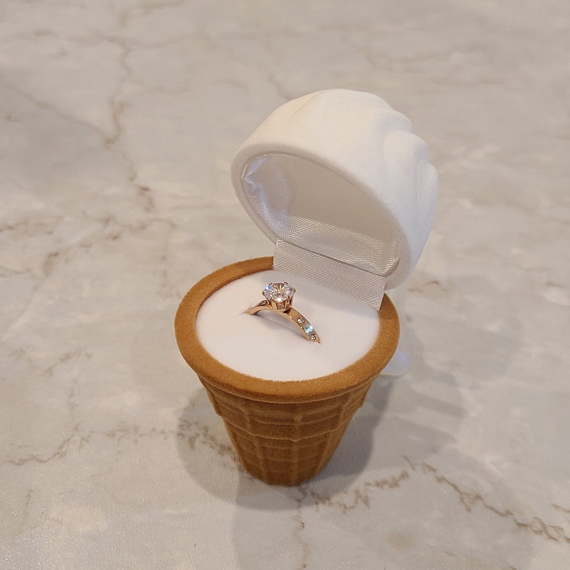 Ice Cream Ring Box Gift Box Jewelry Box Proposal Box - Etsy