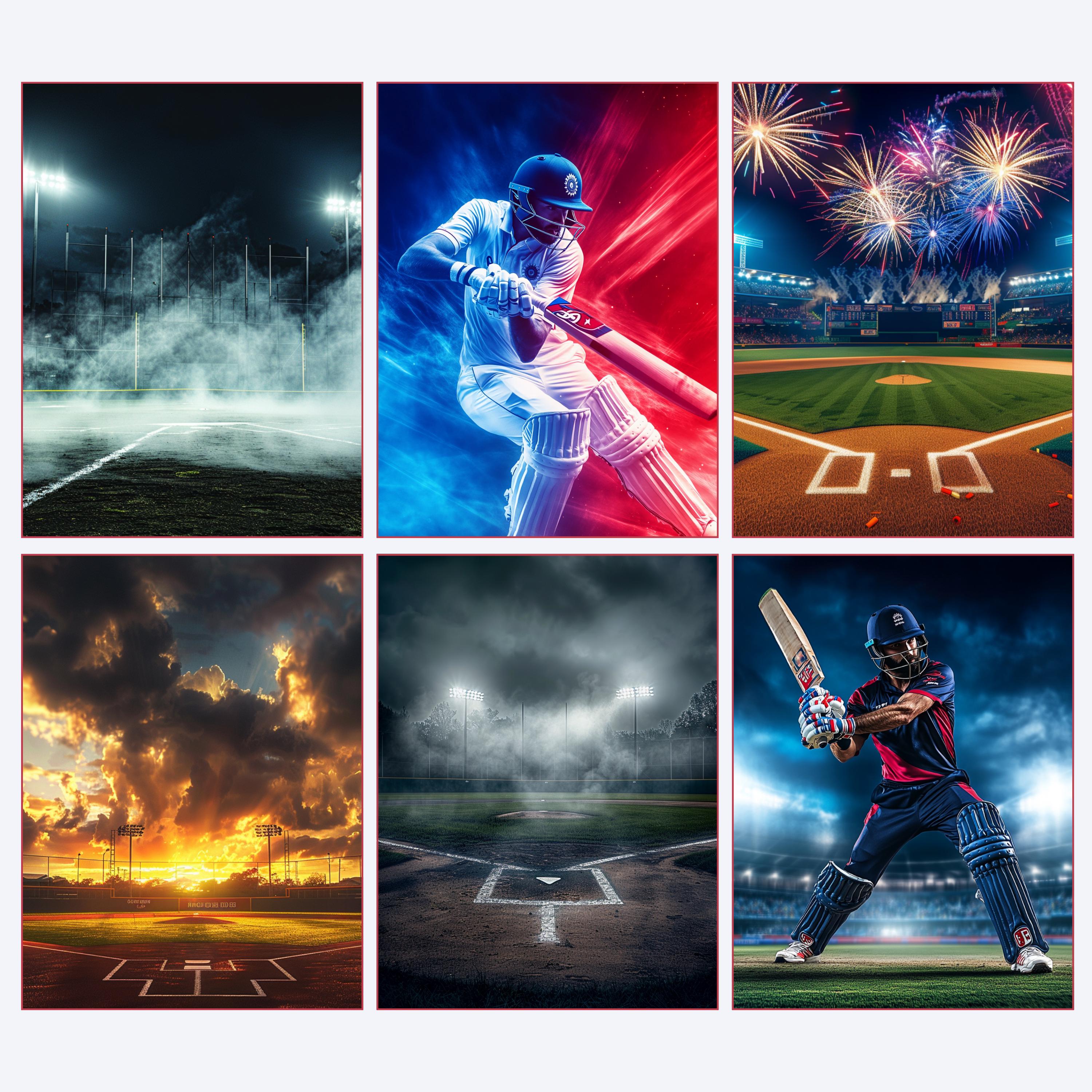 Baseball Stadium Backgrounds: Fog Effect Photo Overlays (digital ...