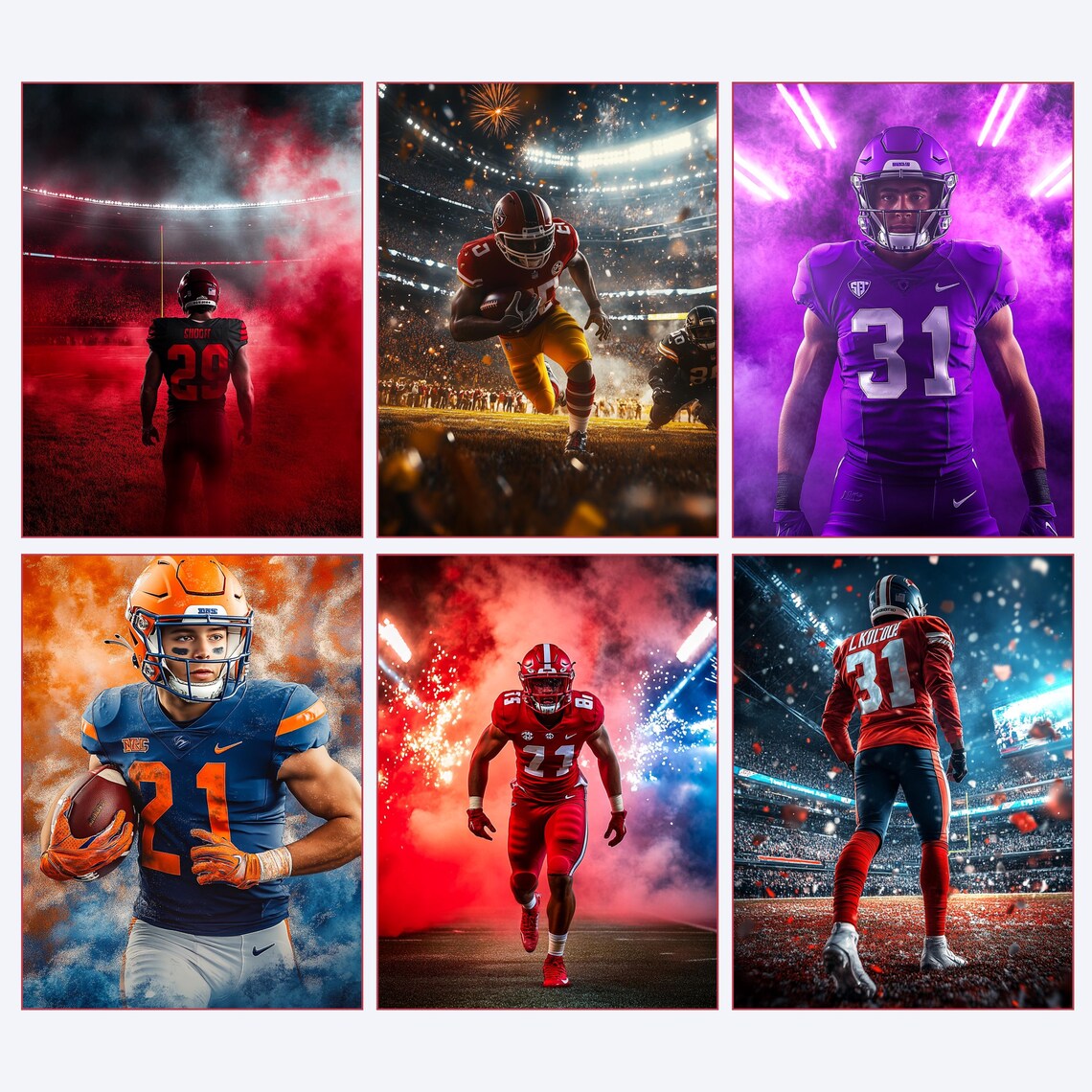 100 Football Photography Backdrops: Sports Banner & Senior Portraits ...