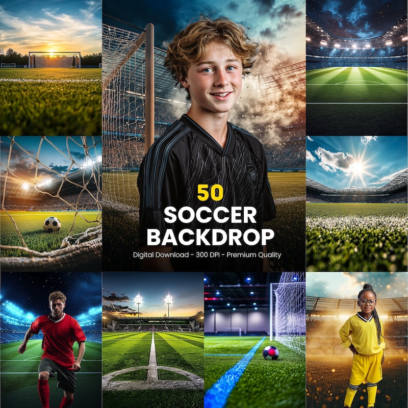 Soccer Backdrop - Etsy