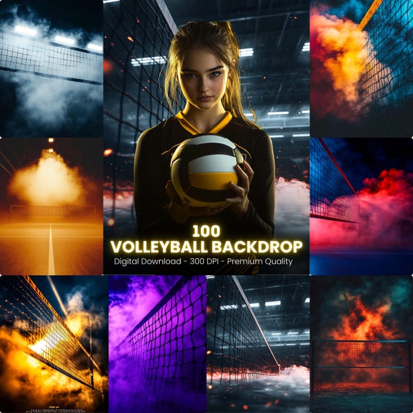 Editable Canva Template for Volleyball Players, Volleyball Canva ...