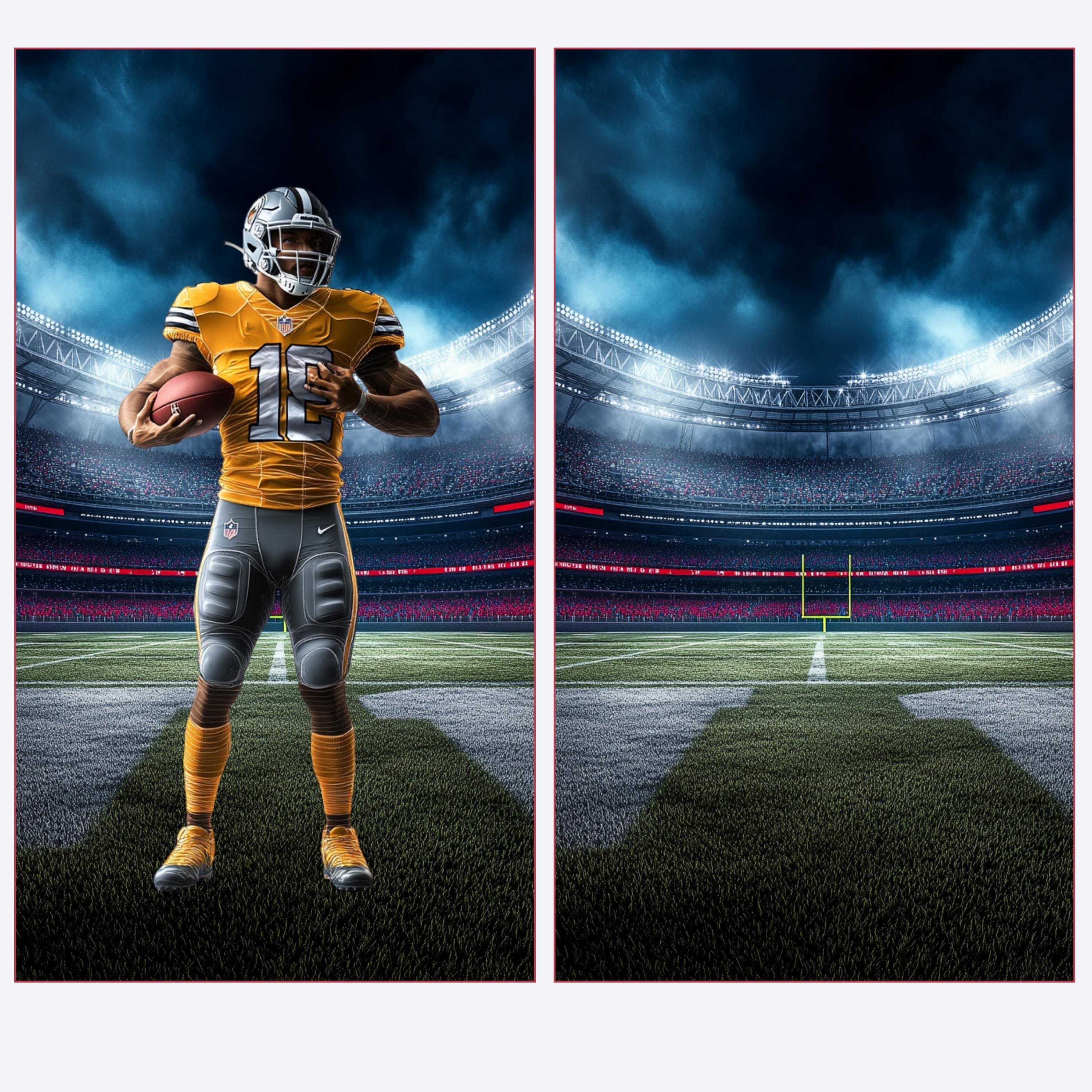 Football Photo Backdrop: School Sports, Senior Portraits (digital ...