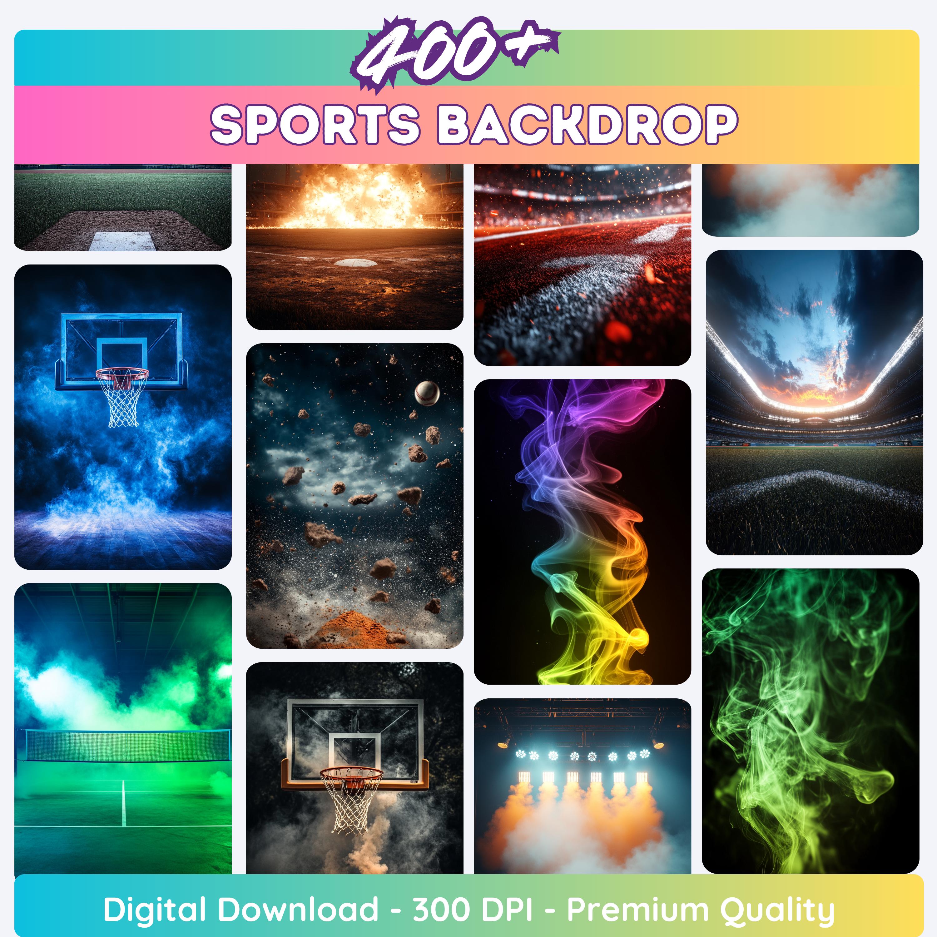 400+ Sports Photography Backdrops: Smoke & Fog Overlays (digital ...