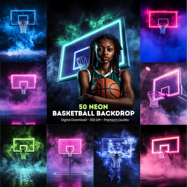 54 Basketball Digital Backdrops for Sports Photography, Basketball ...