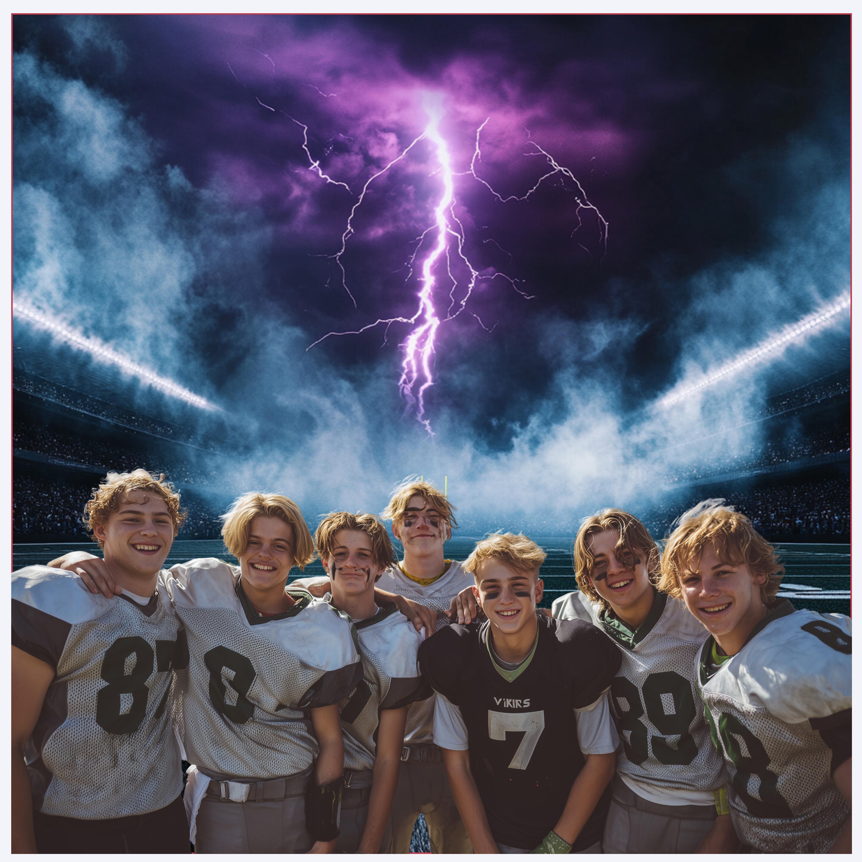 Football Photo Backdrop: School Sports, Senior Portraits (digital ...