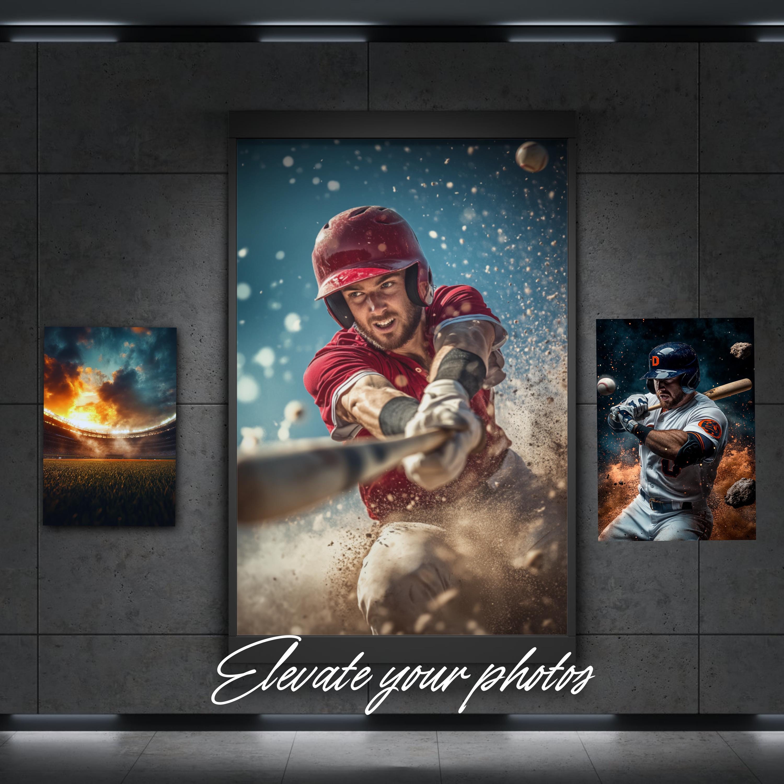 50 Baseball Stadium Backgrounds: Smoke Effect Photo Backdrops (digital ...
