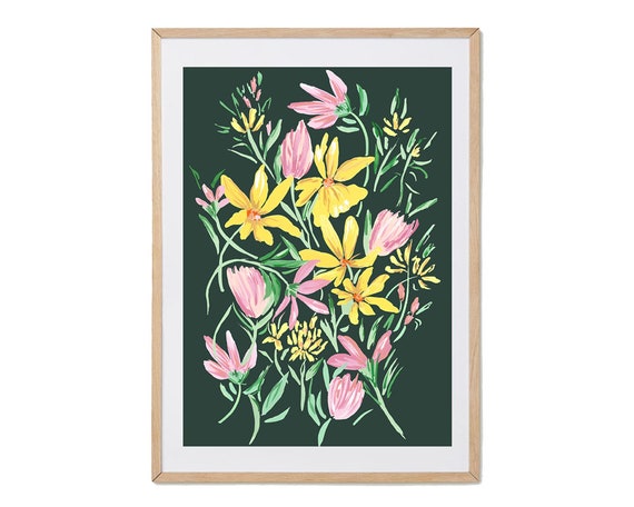 Frühling blüht Fine Art Giclée Druck Blumen Wandkunst Blume | Etsy