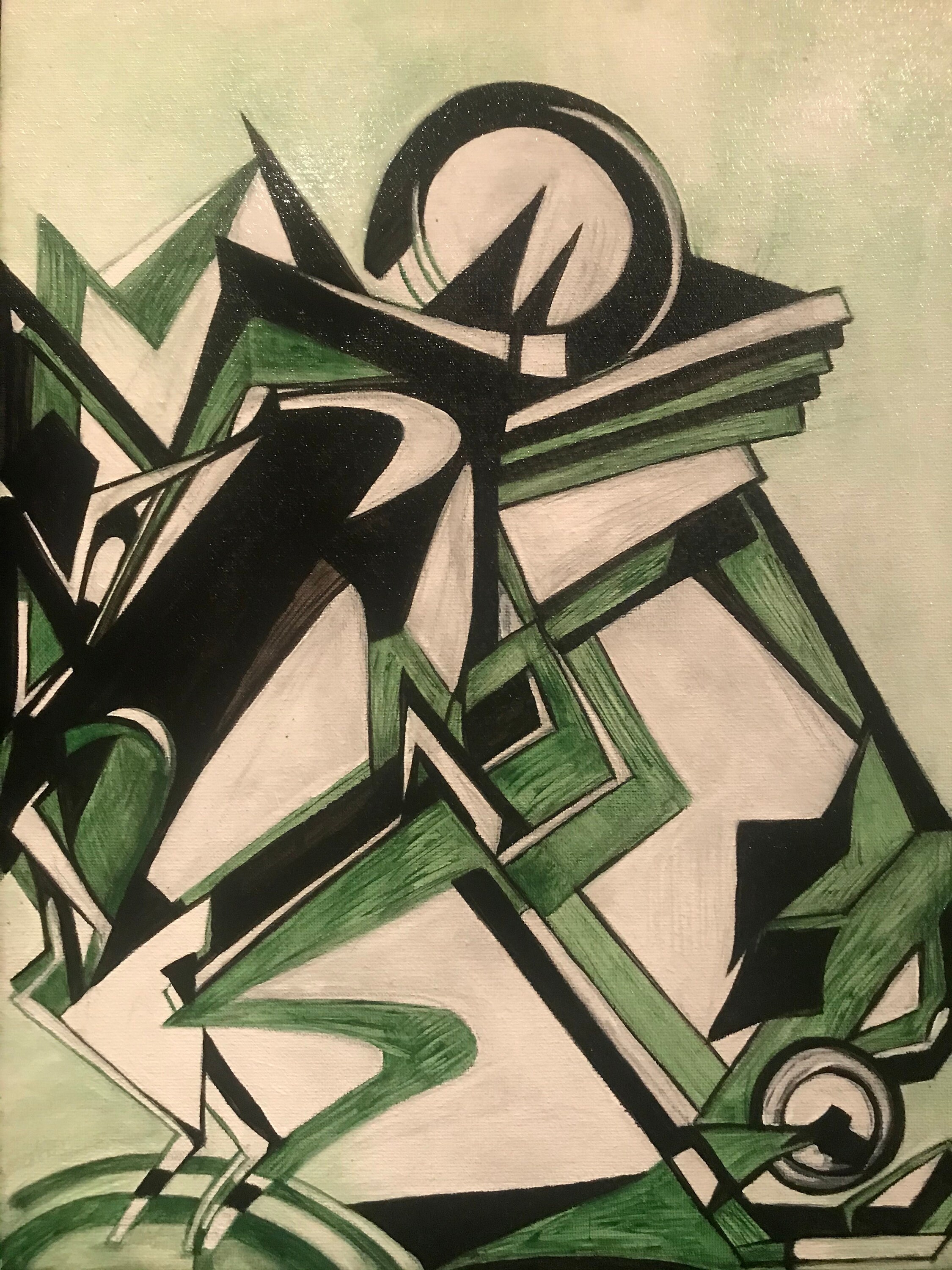 Vorticism Abstract Original Acrylic Painting - Etsy Hong Kong